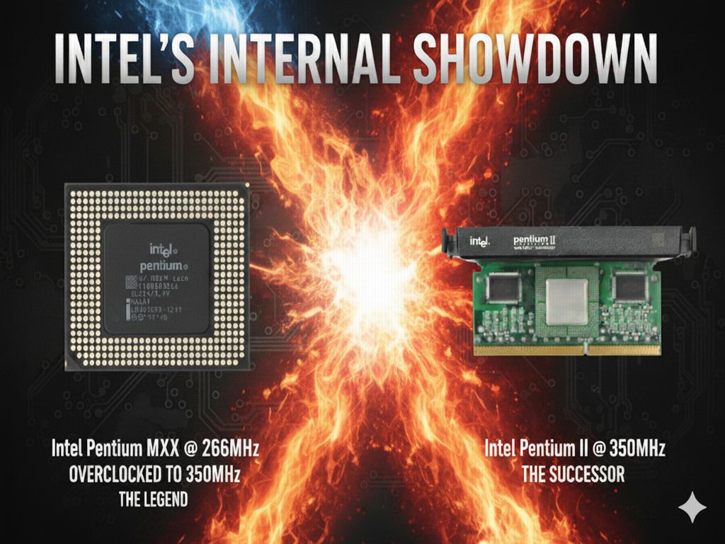 Intel Pentium MMX OC 350 MHz - Clous